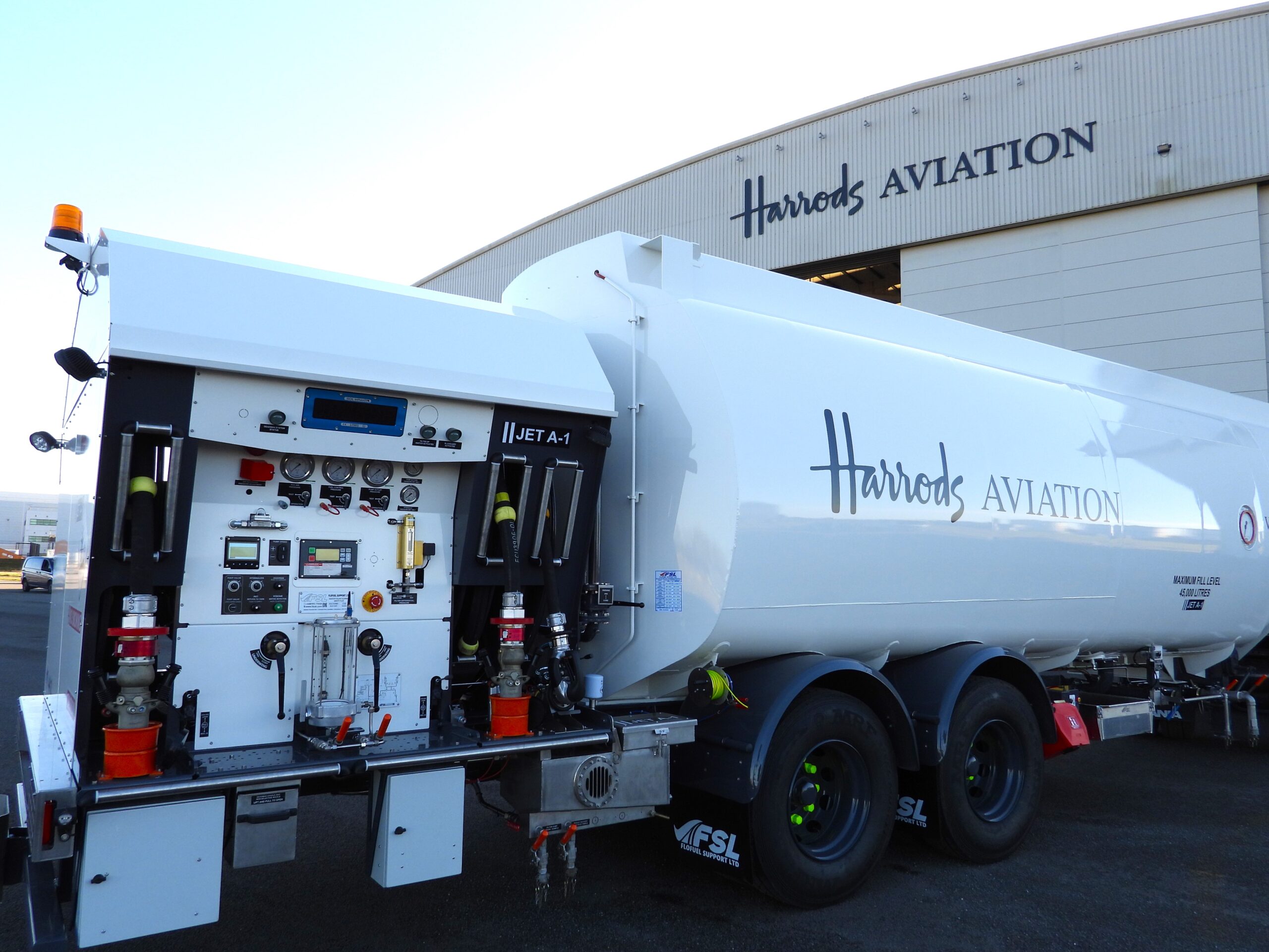 Harrods Aviation Unveils First of Three New State of the Art Fuel Bowsers at Stansted - Harrods ...